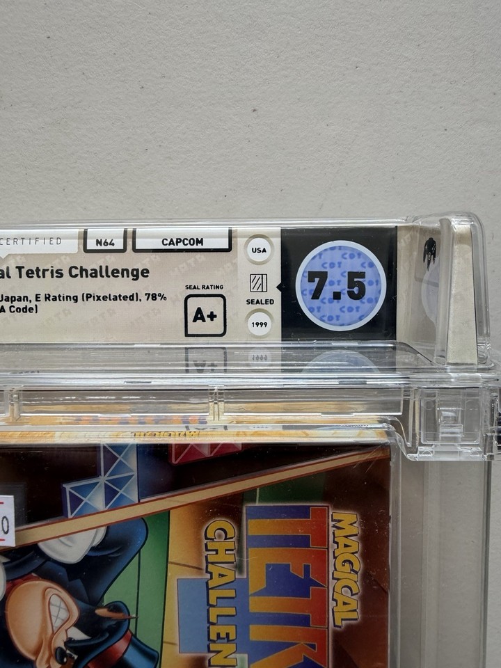 Magical Tetris Challenge Nintendo 64 N64 New Sealed Graded WATA 7.5 A+ ...