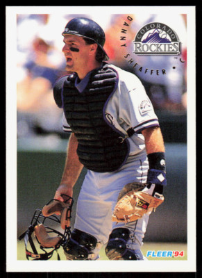 1994 Fleer 454 Danny Sheaffer Colorado Rockies | eBay