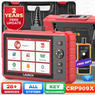 LAUNCH X431 CRP909X Pro Full System Diagnostic Tool OBD2 Scanner Key ...