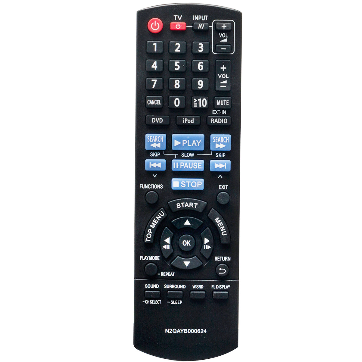 New N2QAYB000624 Replace Remote for Panasonic DVD Home Theater SC-XH150 ...
