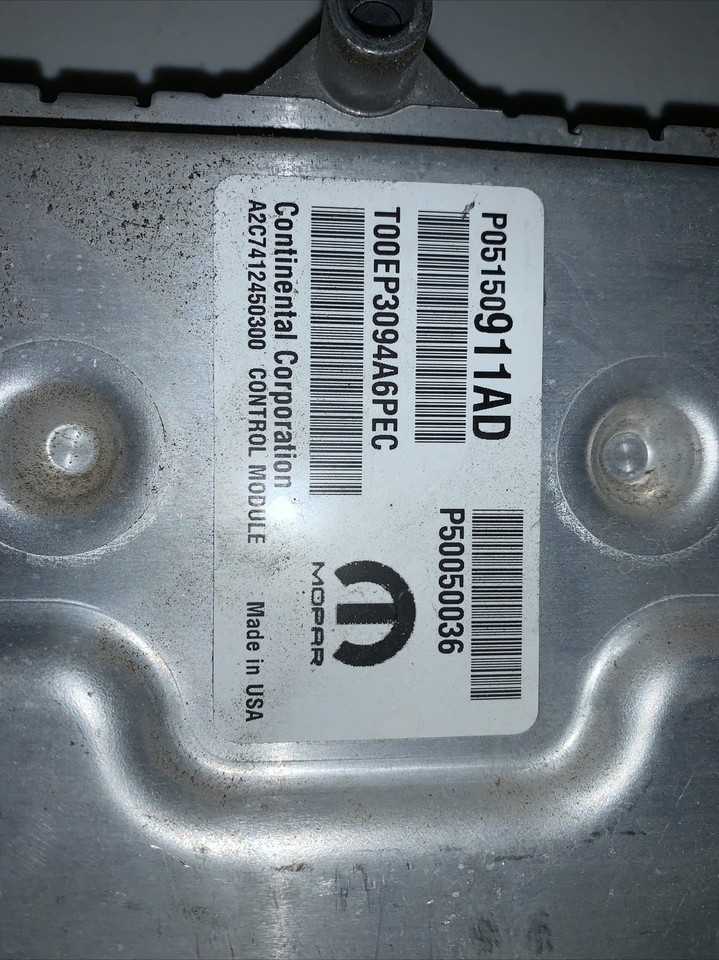 2015 2016 JEEP RENEGADE 2.4L ENGINE COMPUTER MODULE ECU ECM 05150911AD ...