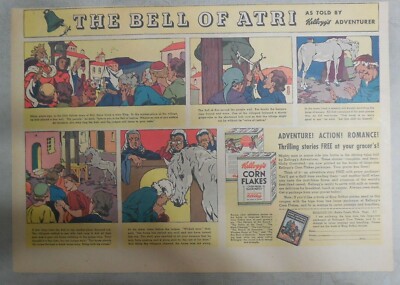Kellogg's Cereal Ad: The Bell of Atri Adventure Story from 1934 11 x 15 ...