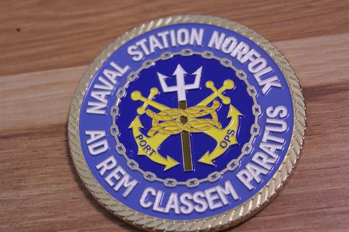 Naval Station Norfold AD Rem Classem Paratus Challenge Coin | eBay