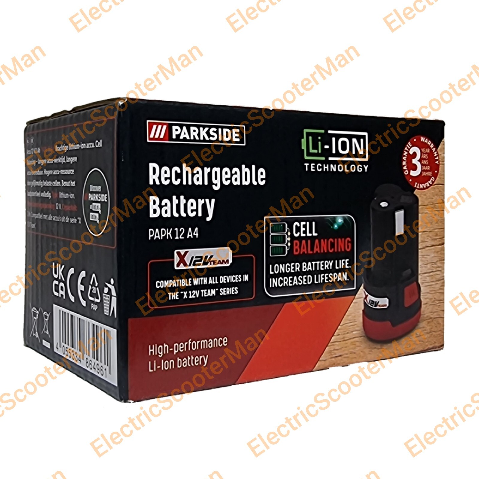 Parkside 12V 2Ah Battery For X12V Team Series Cordless Tool | eBay UK