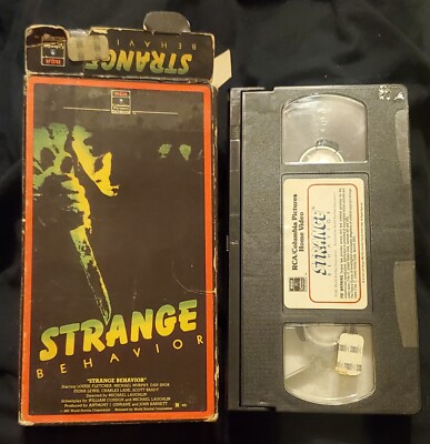 Strange Behavior - 1981 - Louise Fletcher - RCA Columbia VHS tape ...
