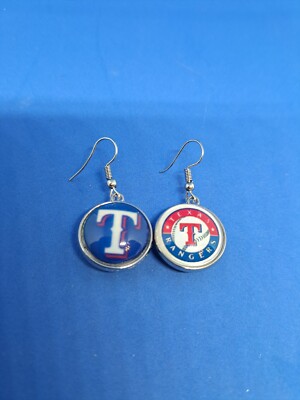 MLB Texas Rangers baseball sports dangle earrings baseball gift | eBay
