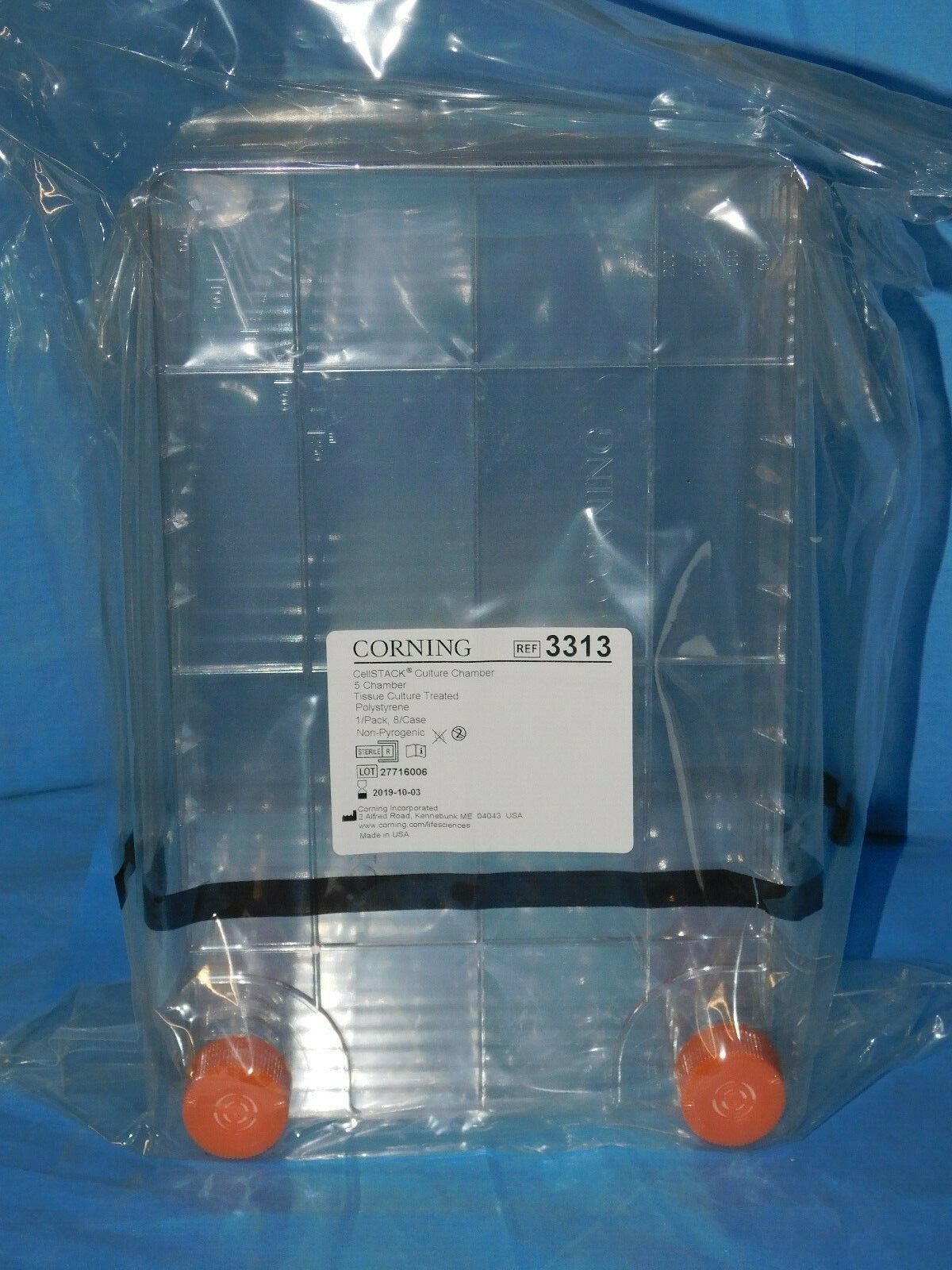 Corning 3313 Polystyrene CellSTACK 5 Chamber with Vent Caps for sale ...