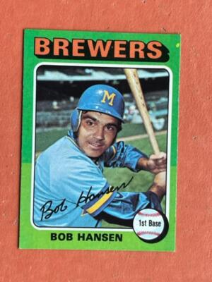 1975 Topps Set-Break #508 Bob Hansen NM-MINT SHIPS FREE NEW TOP LOADER ...