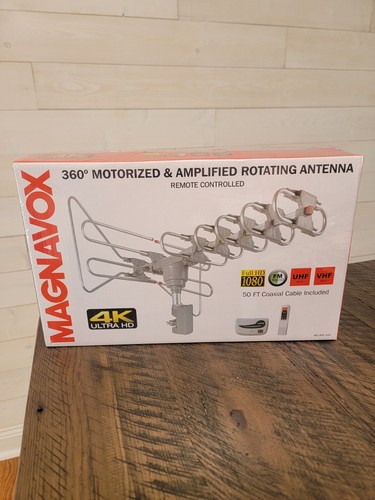 Magnavox 360 Degree Motorized Amplified Rotating Remote Control Antenna ...