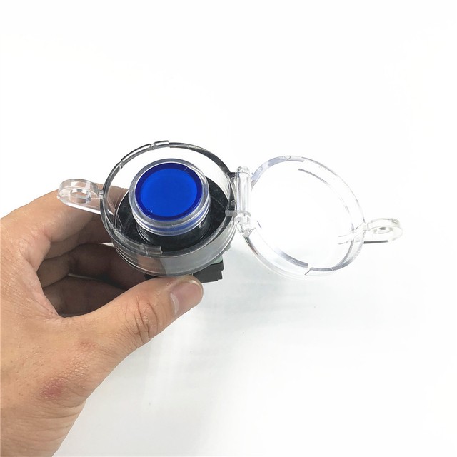 1 PC Clear 22mm Round Push Button Switch Protector Protective Cover ...