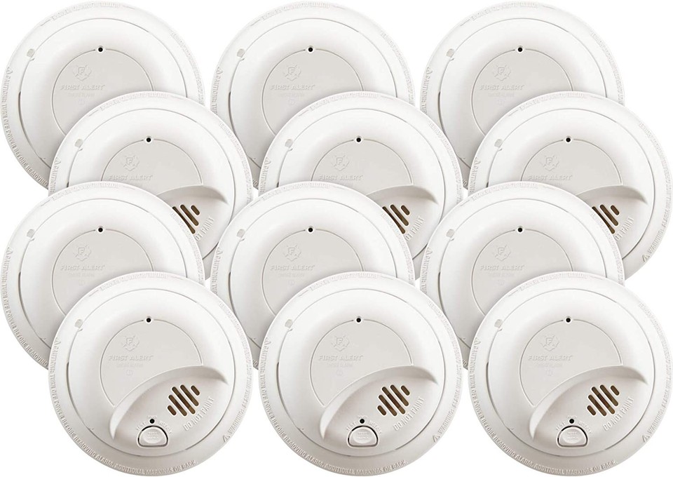 Smoke Detector, Hardwired Alarm with Battery Backup, Fire Safe 1 3 6 ...