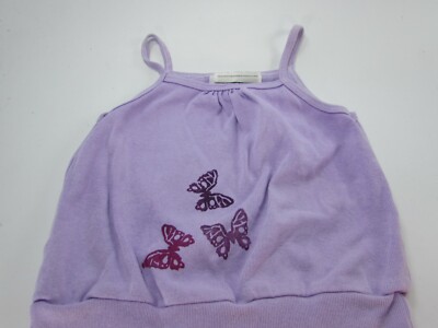 Hand Painted Dyed Girls Tee Straps Purple Butterfly 5T 31976 | eBay