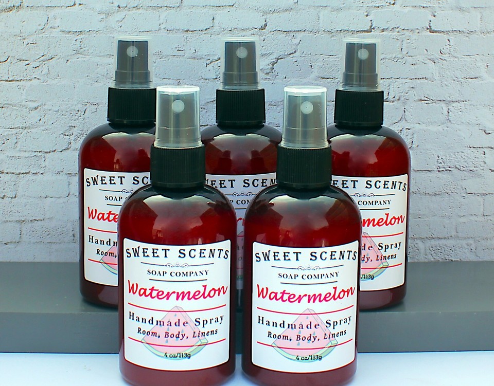 Watermelon Body Spray - Handmade Body/Room Spray - Sweet Scents Soap Co ...