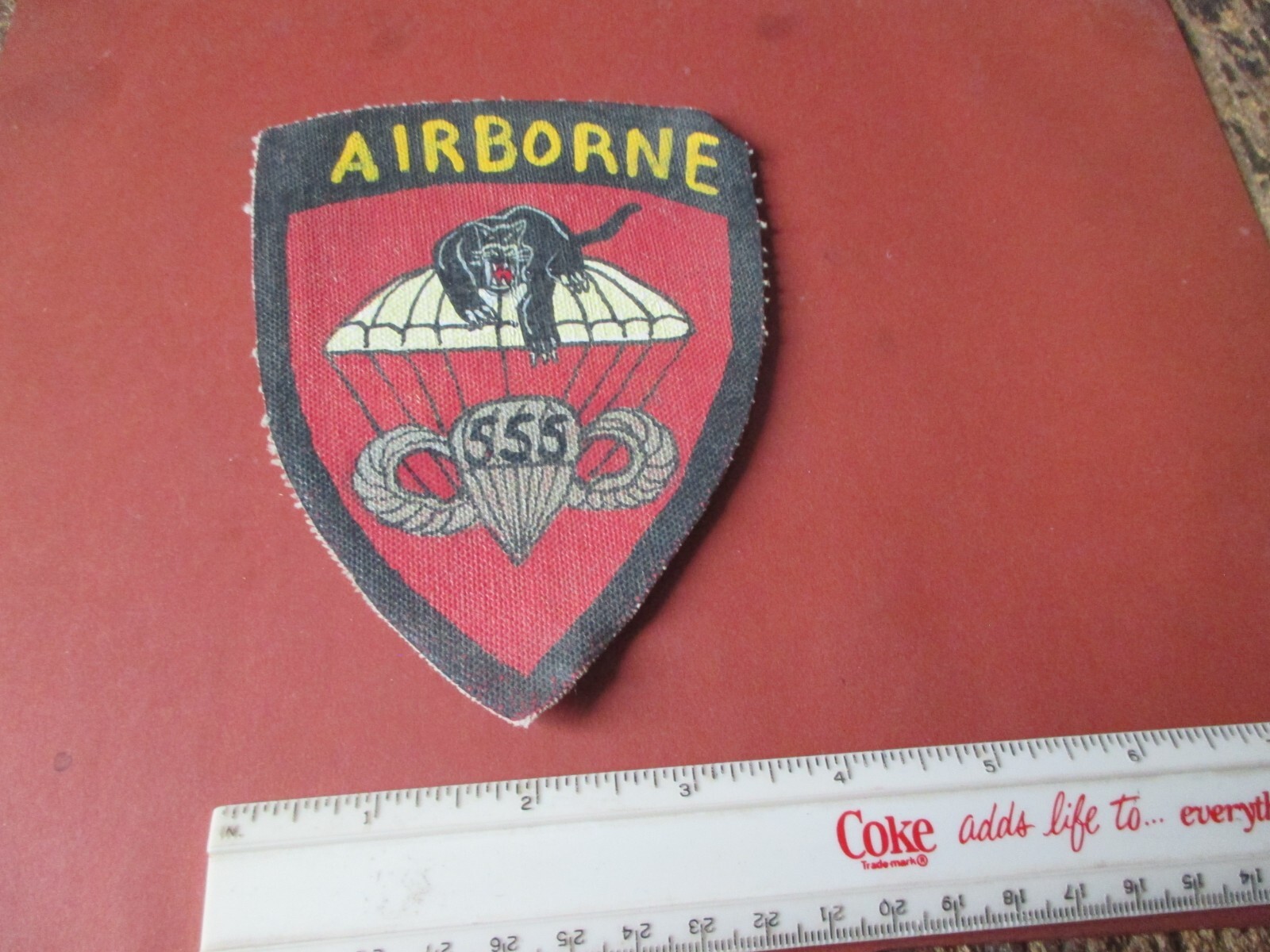 WWII USA ALL BLACK 555 TH PARACHUTE INFANTRY BATT FLIGHT JACKET PATCH ...