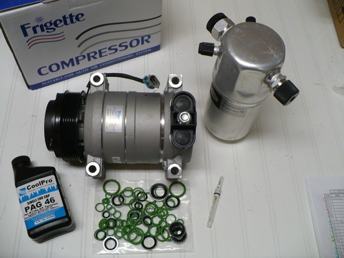 Frigette A/C AC Compressor Kit For 1998-2004 Chevy S10 GMC Sonoma (4.3L ...