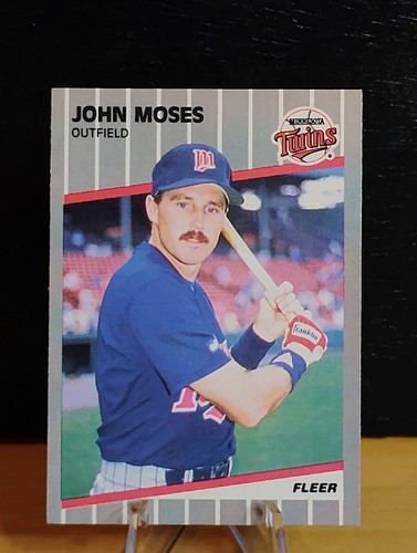 1989 John Moses Fleer Baseball #121a Minnesota Twins | eBay