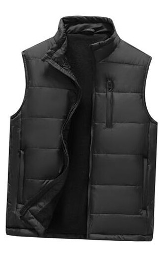 Men's Puffer Vest Outdoor Padded Vest Softshell Outerwear Vest Large 01 ...