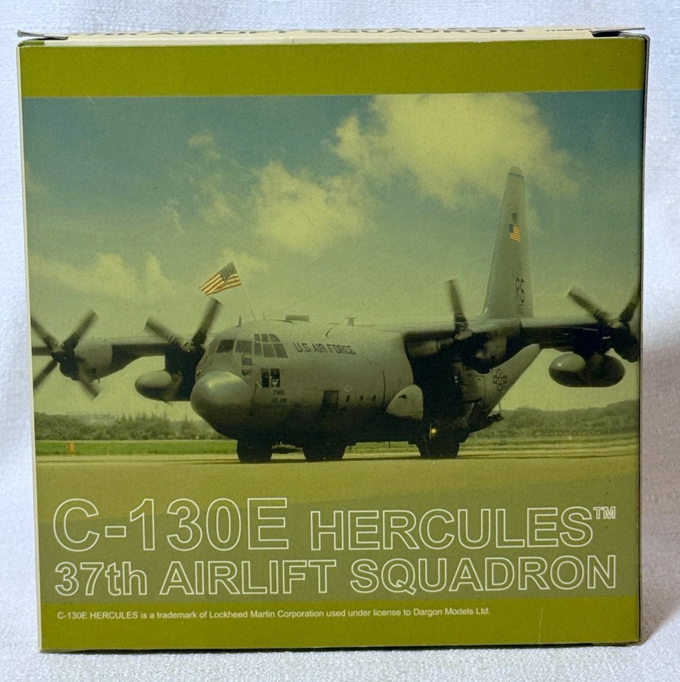 1:400 Dragon Wings 55721 C-130E Hercules 37th Airlift Squadron Diecast ...