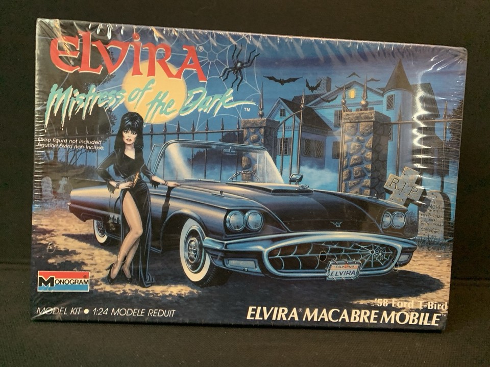 Monogram Elvira Macabre Mobile Vtg 1988 1:24 Model 1958 Ford ...