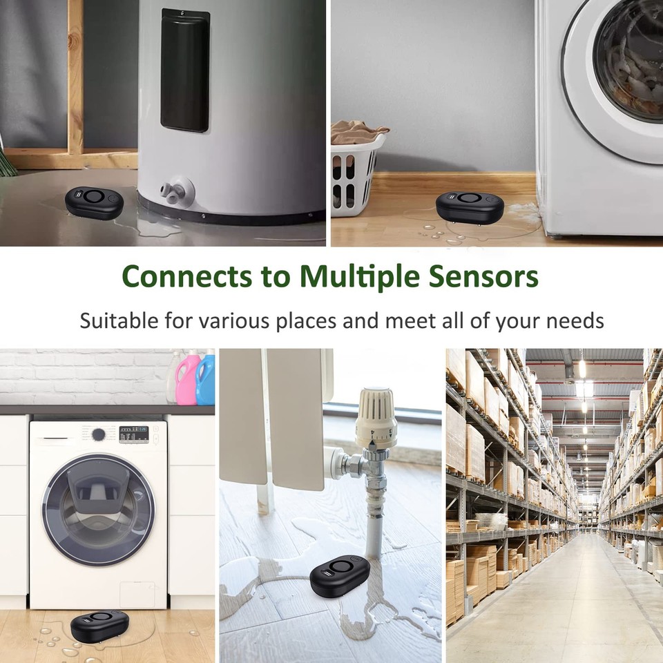Smart Water Leak Detector: Flood Monitor, Overflow & Drip Alert Sensor ...
