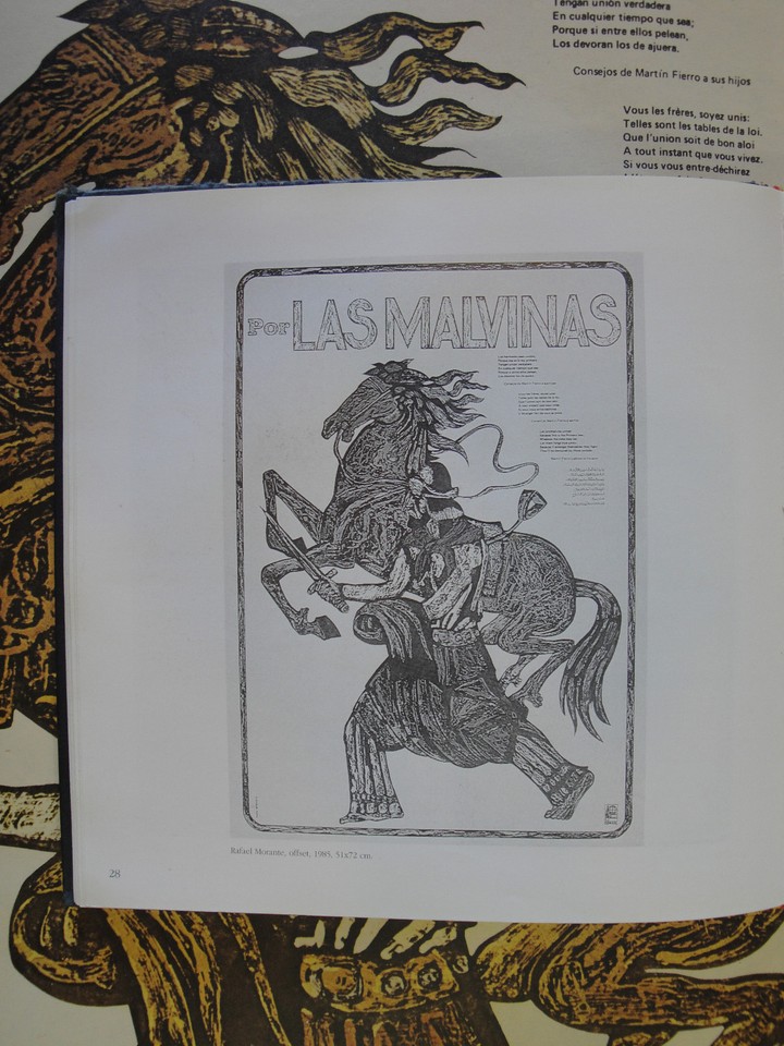 OSPAAAL cuban Political Poster Guatemala LAS MALVINAS Art 1985 Warrior ...