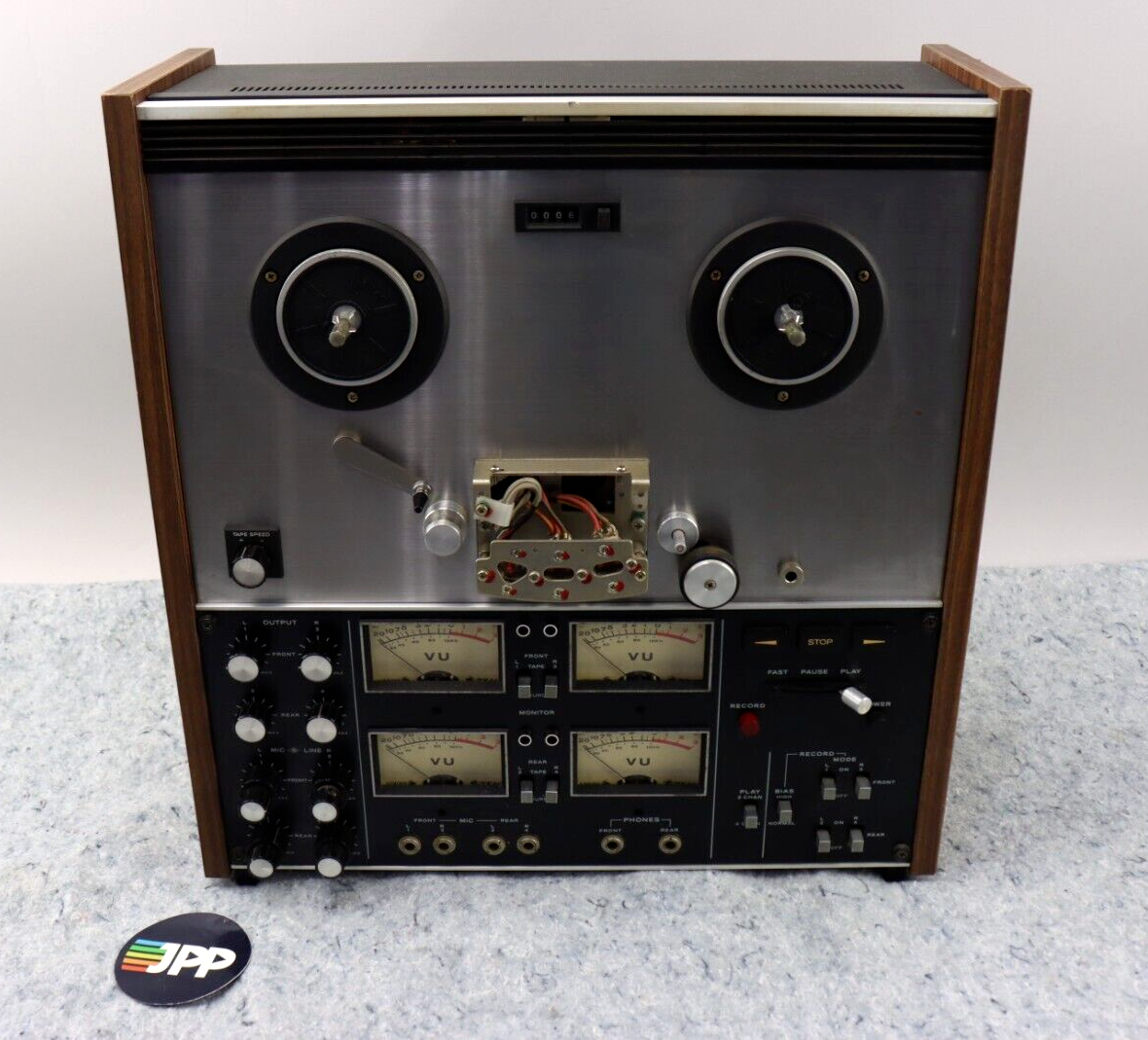 TEAC A-2340R 4-Ch Reel to Reel Tape Deck Powers On No Right Control Arm ...