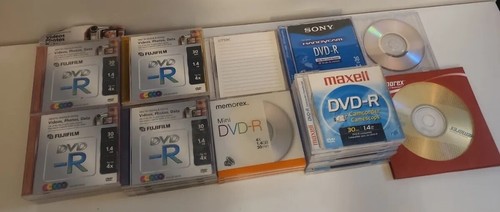 Huge Large Lot Of 44 Blank DVD-R Fujifilm Memorex TDK Maxwell Sony some ...