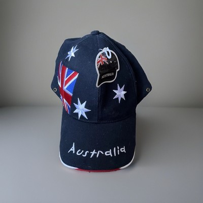 NICE BASEBALL CAP AUSTRALIAN FLAG ADJUSTABLE raised EMBROIDERY NICE ...