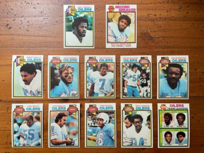 1979 Topps Houston Oilers Team Set {All 12 Cards} *NM/MT-NM* *PACK ...