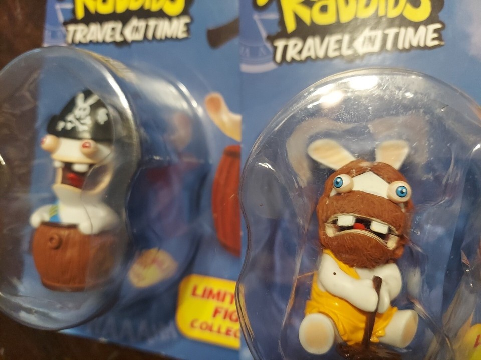 (2) Ubisoft Raving Rabbids Travel In Time Figure Rayman Pirate ...