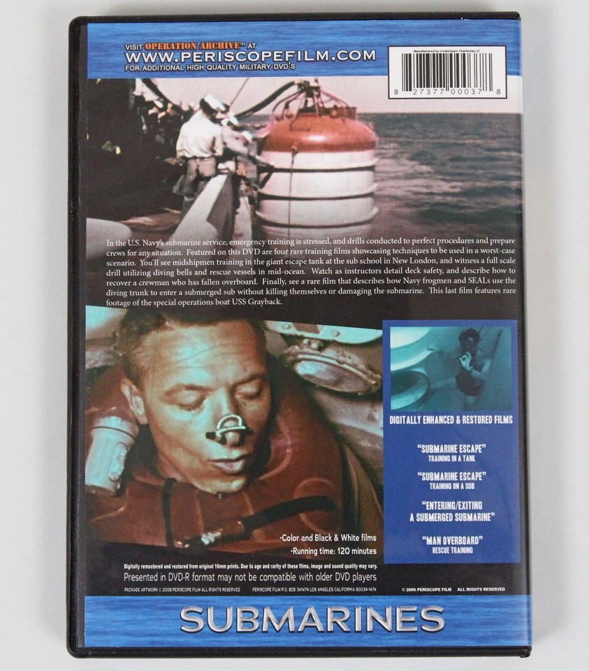 Submarine Down! U.S. Navy Escape and Rescue DVD Submarines in Action | eBay