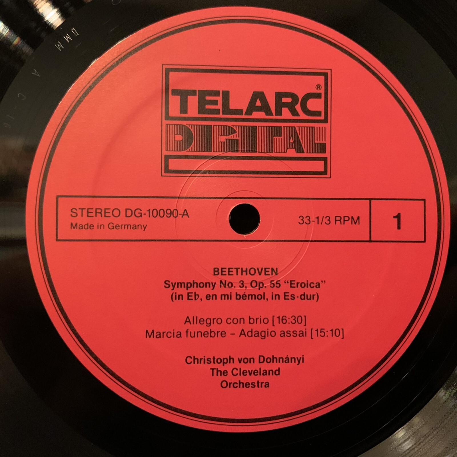 BEETHOVEN Symphony #3 Eroica - DOHNANYI & Cleveland - TELARC ST LP 1984 ...