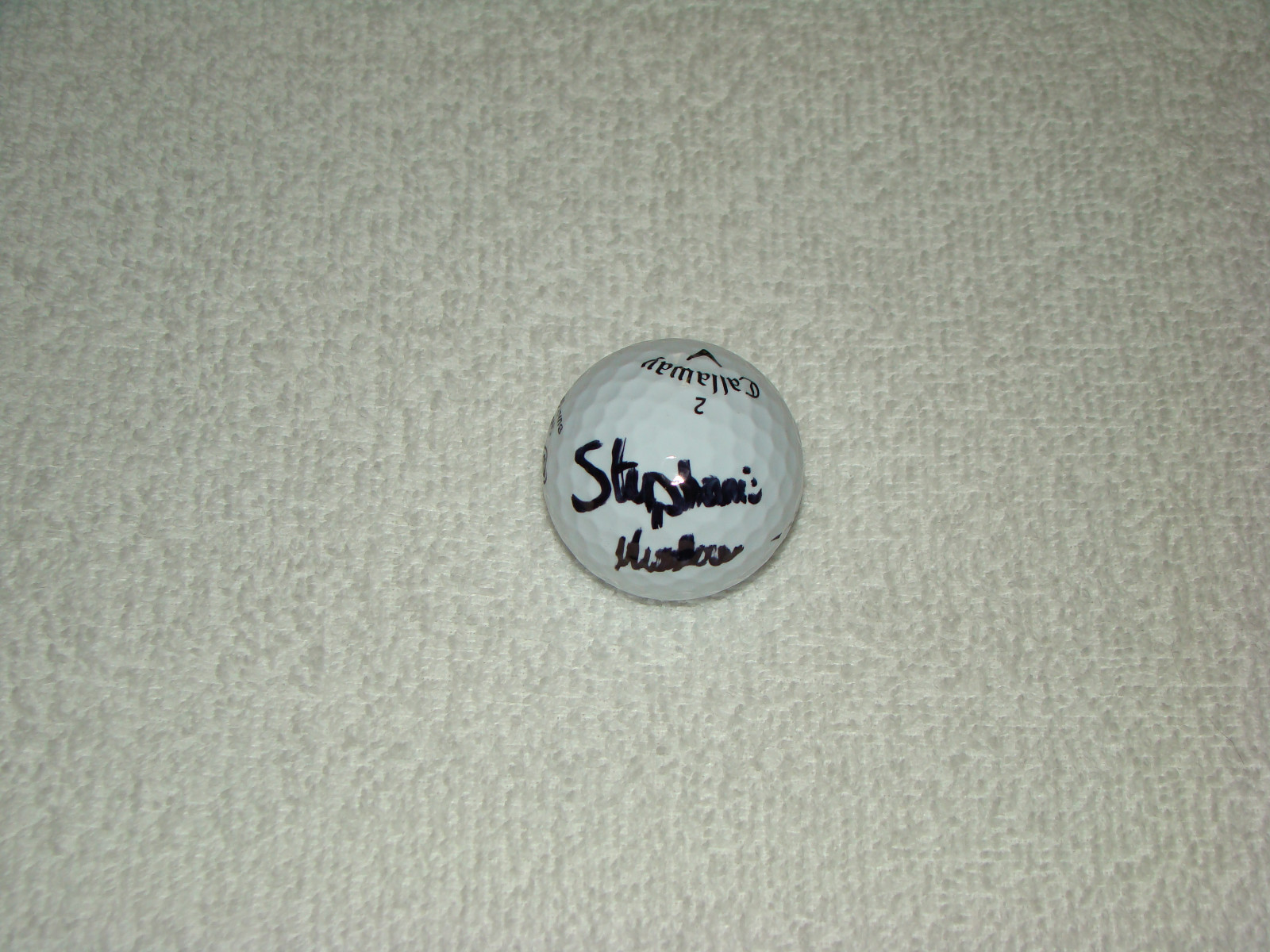 Stephanie Meadow Hand Signed Callaway Golf Ball Signature Autograph ...