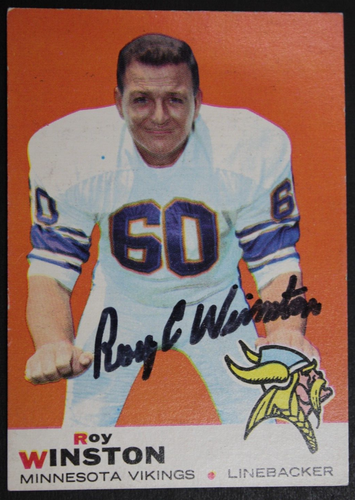 Roy Winston (d.2022) Minnesota Vikings Autographed 1969 Topps #82 ...