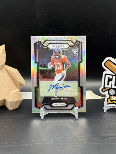 Marvin Mims 2023 Panini Prizm Silver Auto Rookies #327 (CBR) | eBay