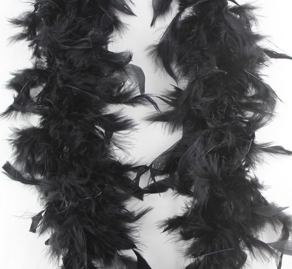 2M FEATHER BOA COSTUME ACCESSORY FANCY DRESS BURLESQUE Easter Sunday 15 ...