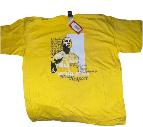 Air Jordan Jumpman Michael Jordan Much Respect Men's T-Shirt Size XXL ...