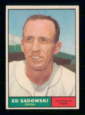 1961 TOPPS BASEBALL # 163 ED SADOWSKI INV J7947 | eBay