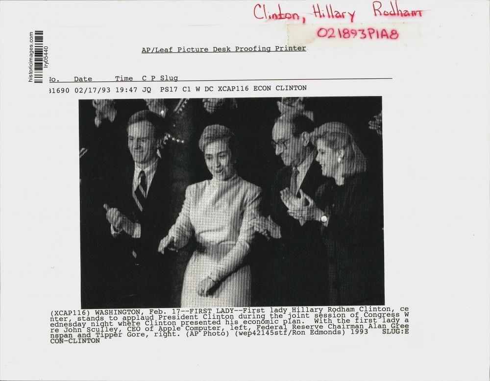 Portret Van De First Lady Van Hillary Clinton First Lady Hillary