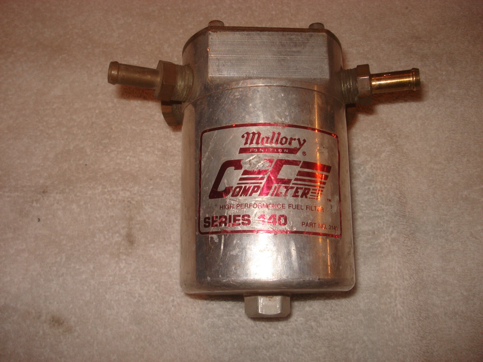 Used Mallory Series 140 Comp Filter High Performance Fuel Filter # 3140 ...