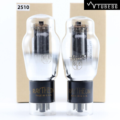 A pairs 6L6G 5881 6P3P KT66 EL34 TUBES US RAYTHEON D Getter ST | eBay