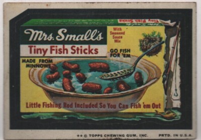 Wacky Packages - Mrs. Smalls Tiny Fish Sticks - 1974 - Series 8 ...
