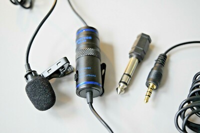 Clip-On Lapel Microphone for DSLR Camera Smartphone Camcorder Audio ...