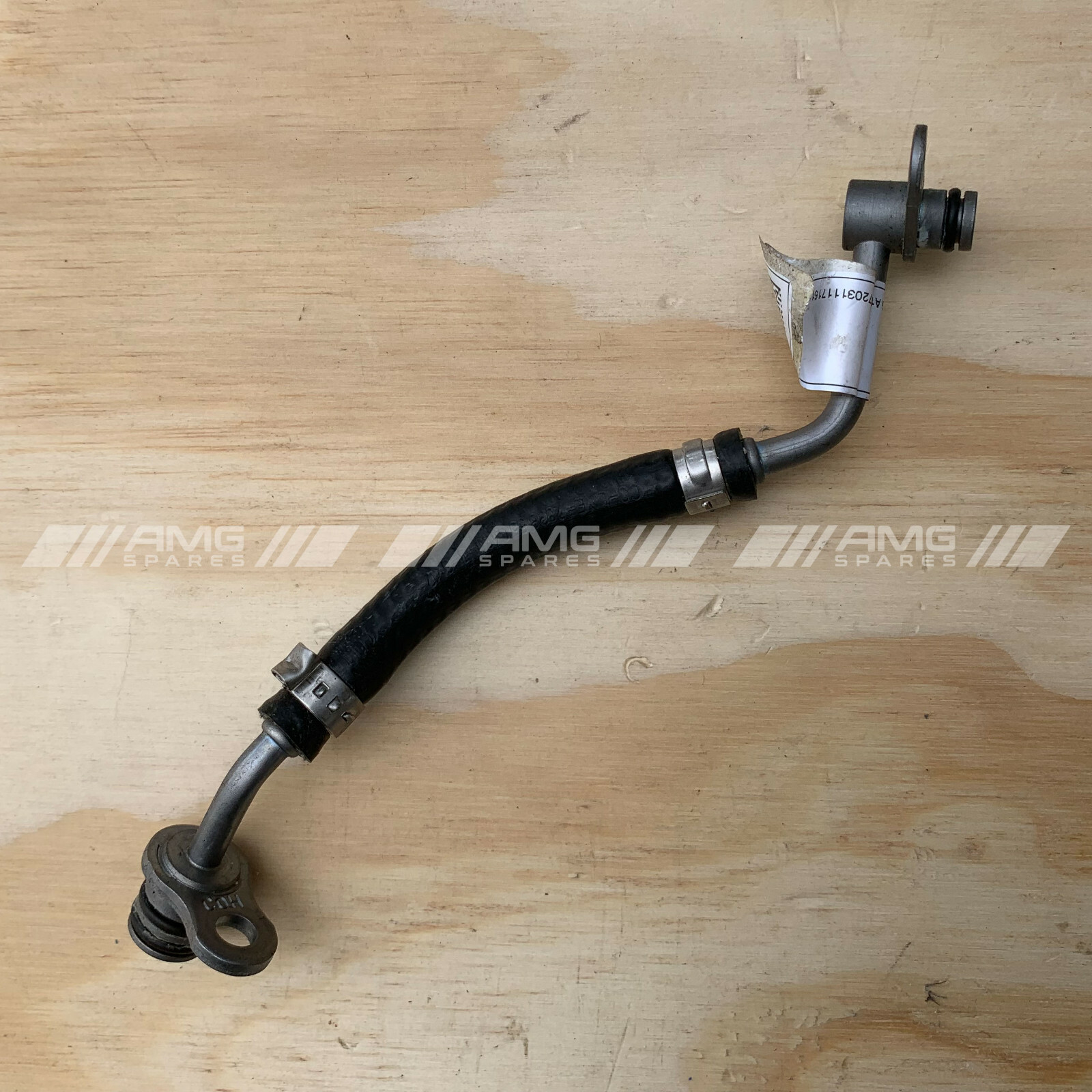 Genuine Mercedes OEM AMG M177 C63s turbo charger vent line hose pipe ...