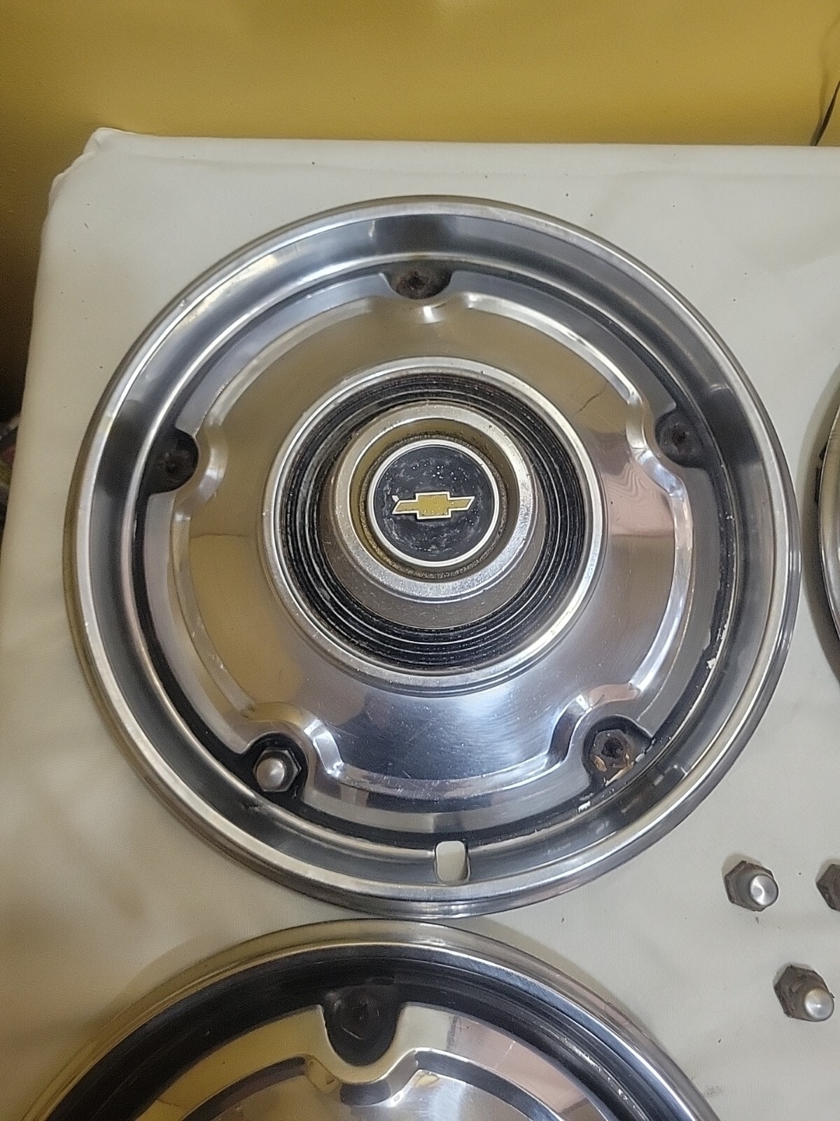 1973-1980 Chevy C10 C/K Squarebody 15" Hubcaps Wheel Cover Rear 1/2 ton ...