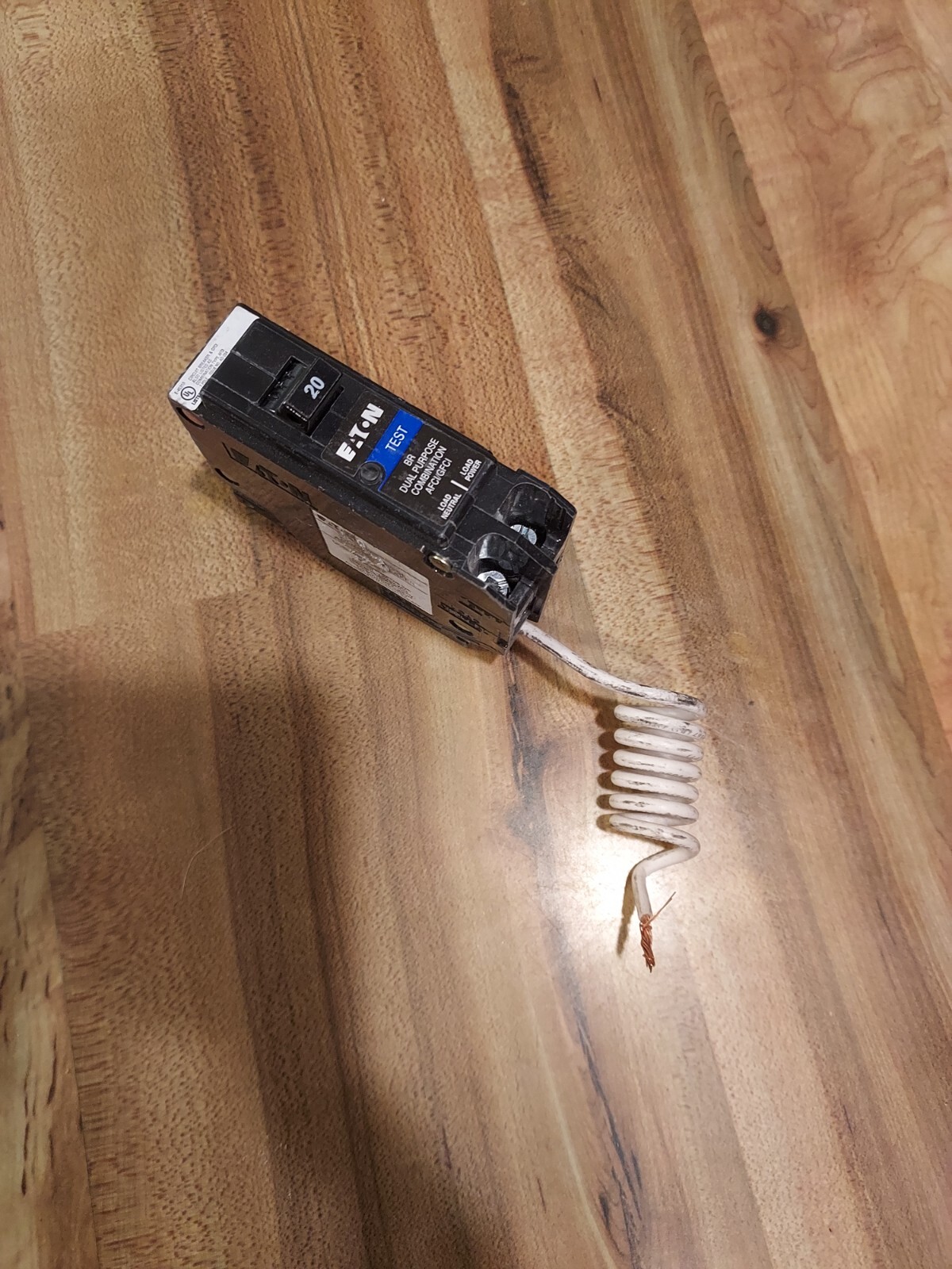 Eaton BRN120DF 20-Amp 1-Pole Dual Function AFCI/GFCI Circuit Breaker | eBay