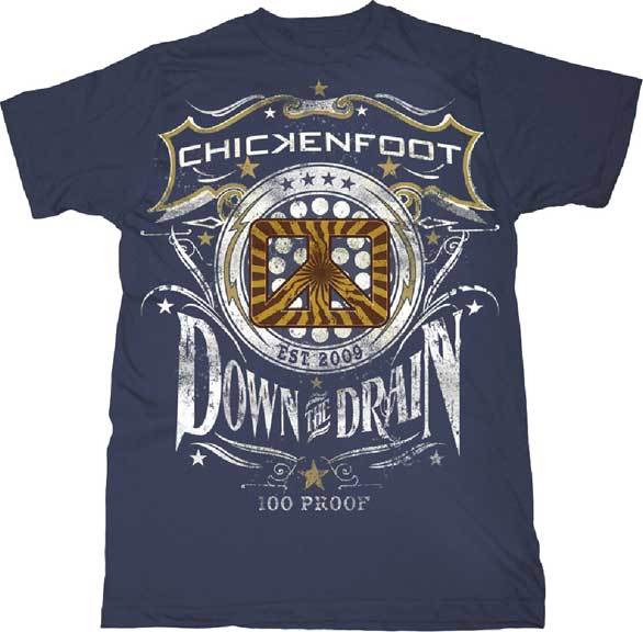 CHICKENFOOT - Down The Drain T SHIRT S-2XL New Official Live Nation ...