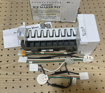 New Whirlpool OEM 4317943 Refrigerator Ice Maker Assembly Kit Genuine ...