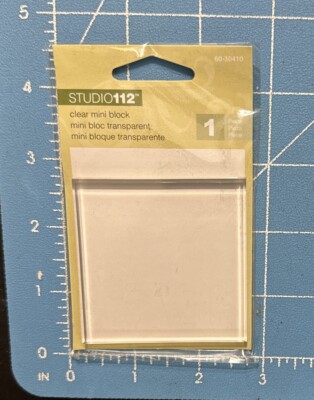 Studio112 Clear Mini Stamp Block | eBay