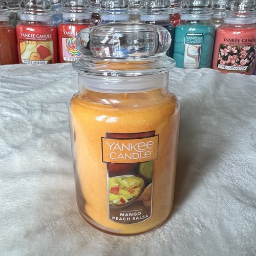Mango Peach Salsa Yankee Candle 22oz Large Jar New | eBay
